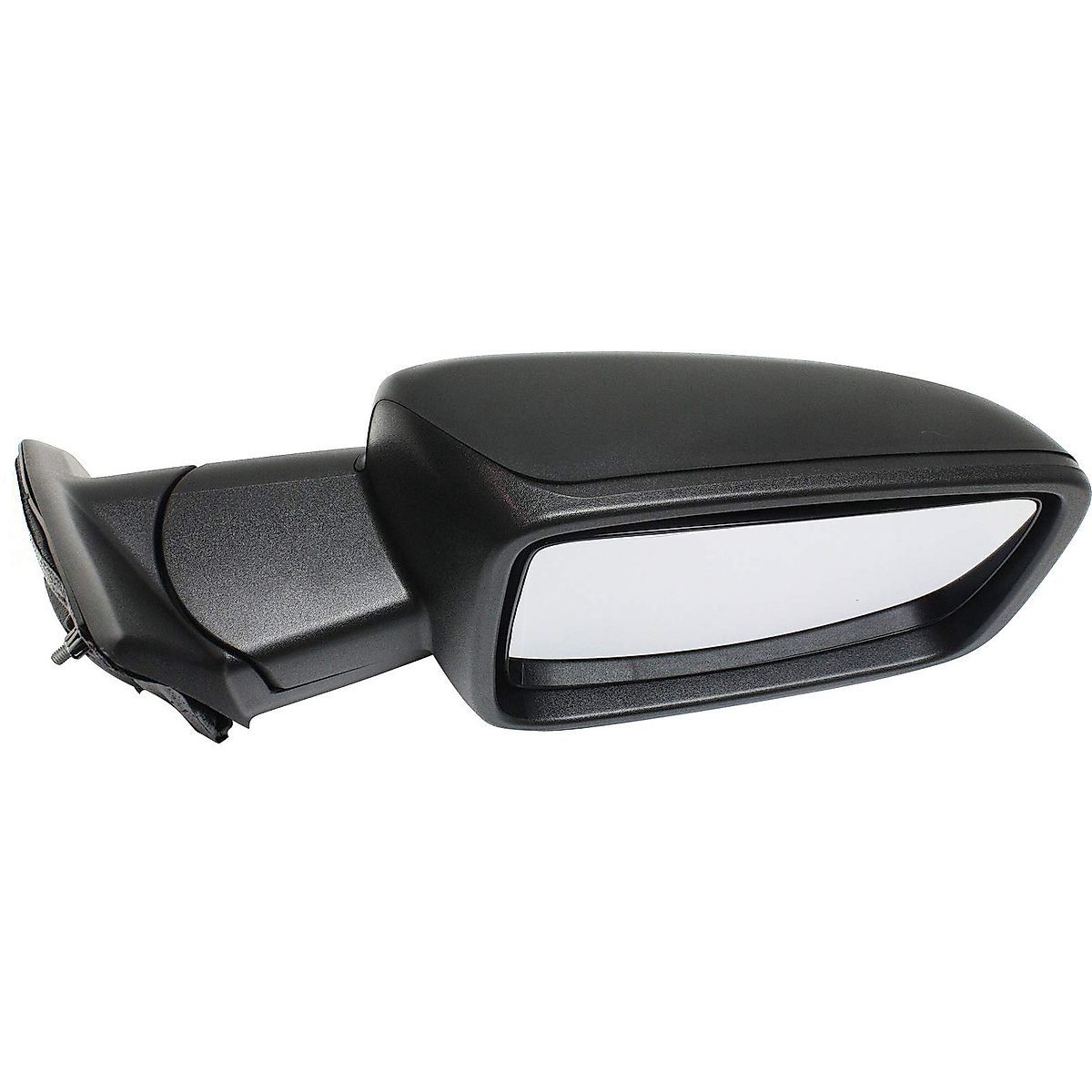 Kool Vue Passenger Side Non-Electric Mirror for Ram 1500 2013-2018 Manual Fold Without Signal Light, Blind Spot Light, Memory & Puddle Lamp Textured w/o Towing Package