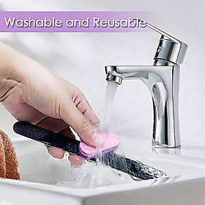 Nail File and Buffer Professional Manicure Tools Kit Emery Board & Nail Buffer Blocks Double Sided Reuseable 100/180 Grit 10Pcs for Home and Salon Use(Purple)