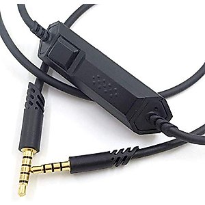 Alitutumao Replacement A10 A40 Cord Aux Cable with A&B Modes Inline Mute Volume Control and Mic Compatible with Astro A10 A40 A30 A50 Gaming Headsets to PC Mobile MixAmp PS4 and More