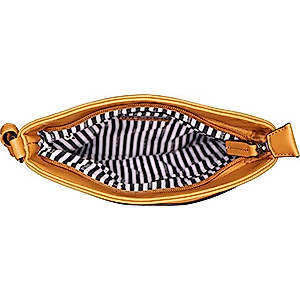 B BRENTANO Vegan Medium Crossbody Handbag Purse (Mustard - S)