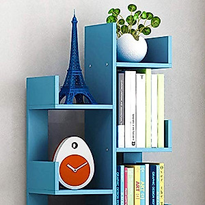 FHDGH Wooden Bookcase Shelf Tier Wood Bookshelf Display Stand Unit for Home Office Cabinet