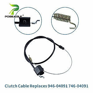 POSEAGLE 946-04091 Clutch Cable Compatible with MTD 946-04091 Clutch Cable, MTD 746-04091 Clutch Cable, 946 04091, 746 04091, 74604091, 94604091 Cable for MTD Many Snow Throwers