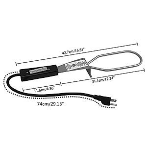 yungluner Premium BBQ Grill Starter Fire Reusable Electric Charcoal Campfire Outdoor Cooking Equipment BBQ Accessories for Men Gift for Grill for Grilling for Grilling Fish Meat