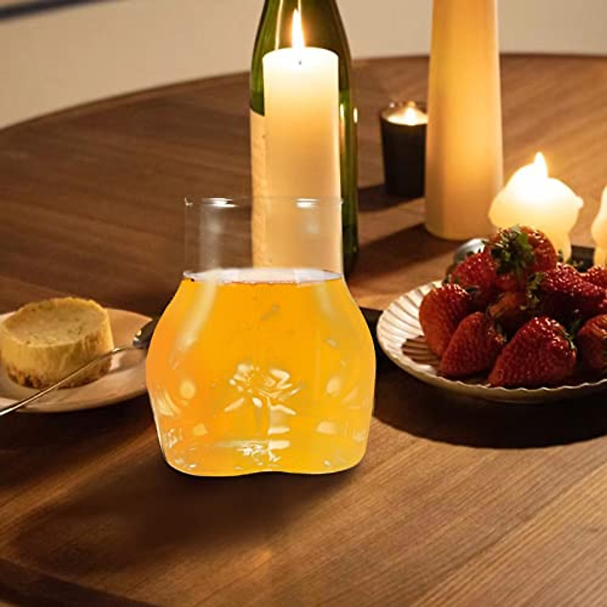 Creative Body Shape Wine Glasses Butt Cocktail Glass Cup Goblet Drink Glasses Novelty Party Shot Glass for Bar Hen Bachelor Birthday Party Decoration