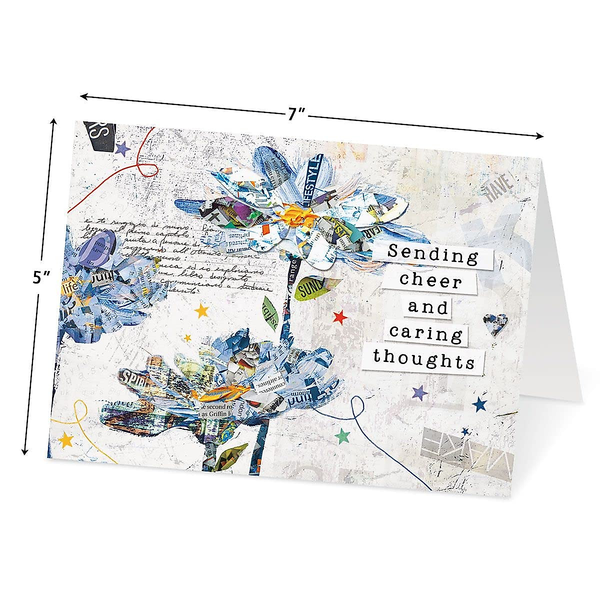 Get Well Greeting Card Value Pack – Set of 18 (9 Designs), Large 5 x 7 inches, Envelopes Included, by Current