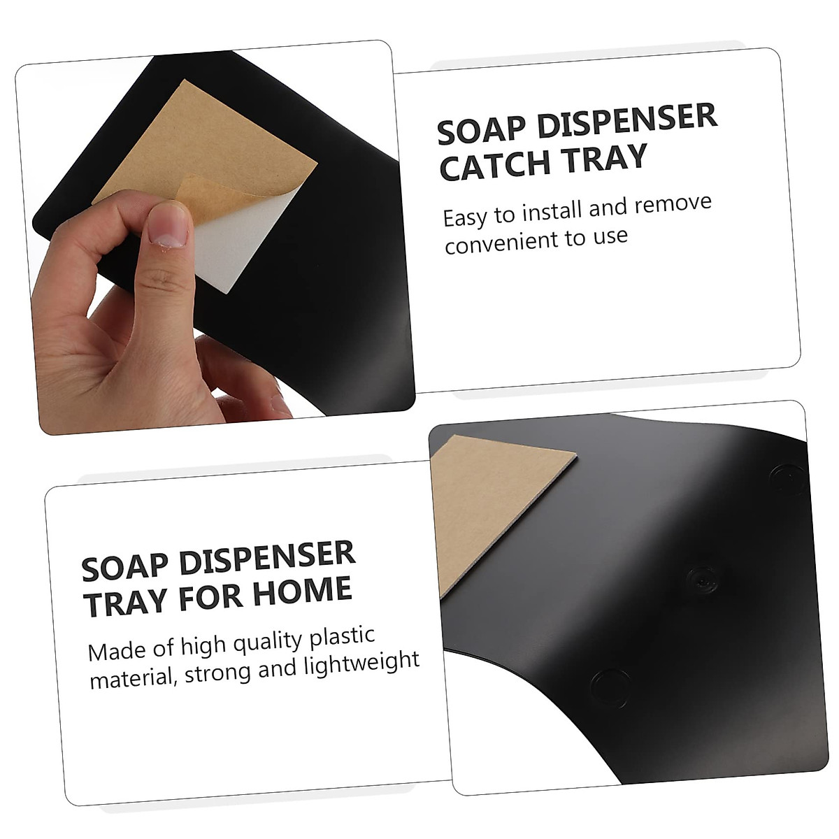 Abaodam 4 Pcs Water Tray Foam Drip Tray Body Wash Container Wall Mounted Drip Tray Dispenser Tray Water Dispenser Cup Holder Wall Cup Holder Universal Cup Holder Conditioner Plastic Soap