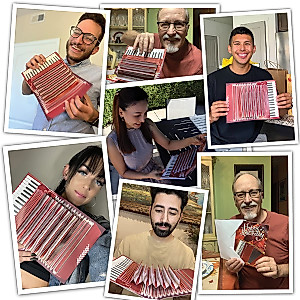INTERACTIVE Accordion Birthday Card – Open/Close to Play “Happy Birthday” - Music Gifts for Men, Gifts for Musicians, Birthday Card for Kids, Men & Women, Birthday Pop Up Card, Greeting Cards Birthday