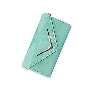 Liquorbrand Women's Vintage Inspired Wallet with Chevron Logo (Matte Black)