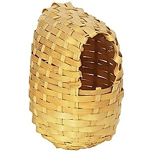 Prevue Pet Products BPV1155 Bamboo Covered Breeding Nest Hut for Birds, Large