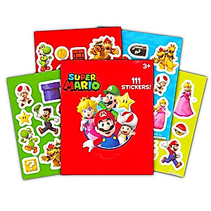 Sonic Toys Sonic the Hedgehog Backpack for Kids - 15'' Sonic Backpack Bundle with Super Mario Stickers, Crayola Stickers, and More (Sonic Backpack for Boys)