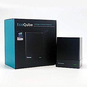 Ecosense EQ100 EcoQube, Smart Continuous Radon Detector for Home, Easy to Use, Accurate, Wi-Fi, USA Version pCi/L