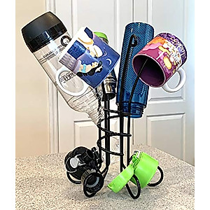 Bottle and Bag Drying Rack-Sports Water Bottles, Baby Bottles, soda Bottles, Plastic and Reusable Food Storage Bags, Kitchen Dish Towel Holder, Bathroom Hand Towels, washcloths, Baby Bibs…
