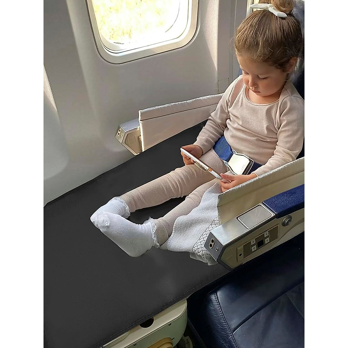 Airplane Bed for Toddler,Airplane Footrest for Kids,Portable Toddler Travel Bed,Baby Travel Essentials for Flying Sleeping,Airplane Seat Extender for Kids,Travel Essentials for Kids Toddlers(suit)