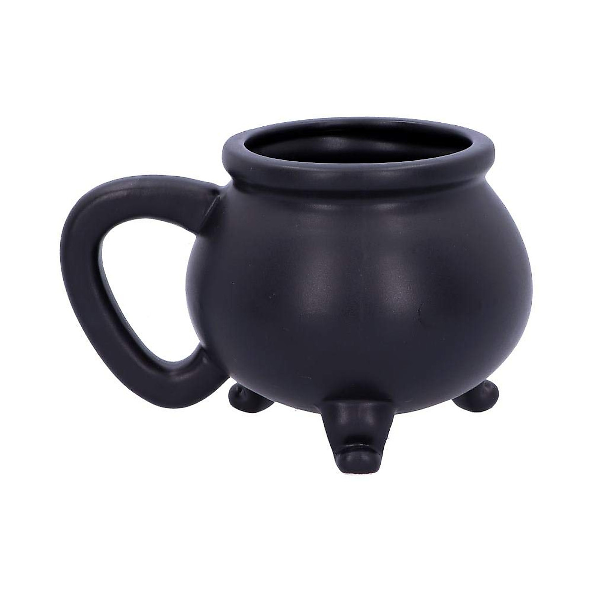 Nemesis Now U4791P9 Smooth Black Witch's Brew Cauldron Mug 13.5cm, Resin w. Stainless Steel