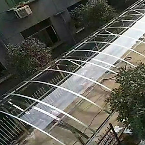 Clear Polycarbonate Roofing Sheets,Weather-Resistant Transparent Acrylic Plastic Sheet,Cold Frame Cladding,for Greenhouse Canopy Carport Bus Shelters Glass Replacement Panels (0.8x4m(2.62x13.1ft))