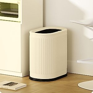 IVTUVTI Slim Bathroom Trash Can, 1.6 Gallon Garbage Can with Inner Barrel, Small Stainless Steel Wastebasket, Garbage Container Bin Waste Bin for Kitchen, Home, Office, Bedroom