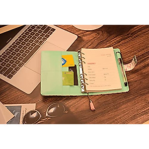 JunShop Floral Password Diary with Lock A6 Refillable Locking Journal PU Leather Combination Locked Diary Journal (Purple)