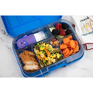 Yumbox Silicone Squeeze Bottle (Set of 3 - Funny Monsters) Leakproof Mini Condiment Squeeze Bottles, Sauce Containers for Lunch Box, salad dressing bottles with flip cap, easy fill and clean.