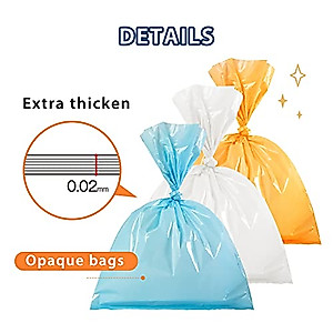 Deefre Odor Sealing Cat Waste Disposal Bags S/200 Count Cat Litter Bags Scented Cat poop bags Large Capacity Diaper Disposal or Pet Waste Bags[Color:Orange]