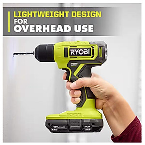 Buho Household Tool Kit Accessory Bundle - Ryobi 18V Cordless Drill Driver 1.5 Ah Battery Charger Hand Tools Drill Bits Tool Bag Holster Pouch Flashlight