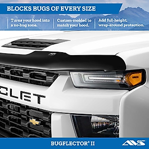 Auto Ventshade [AVS] Bugflector II / Hood Shield | High Profile, Dark Smoke | 24747 | Fits 2003 - 2008 Honda Element