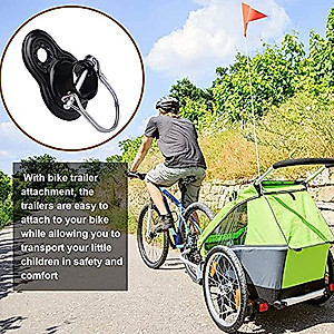 Bike Trailer, Bike Coupler Hitch 2 Pack, Compatible with Instep & Schwinn Bike Trailers, Flat and Angled Coupler for Various Bicycle Sizes, Models and Styles, Instep Bike Trailer Parts