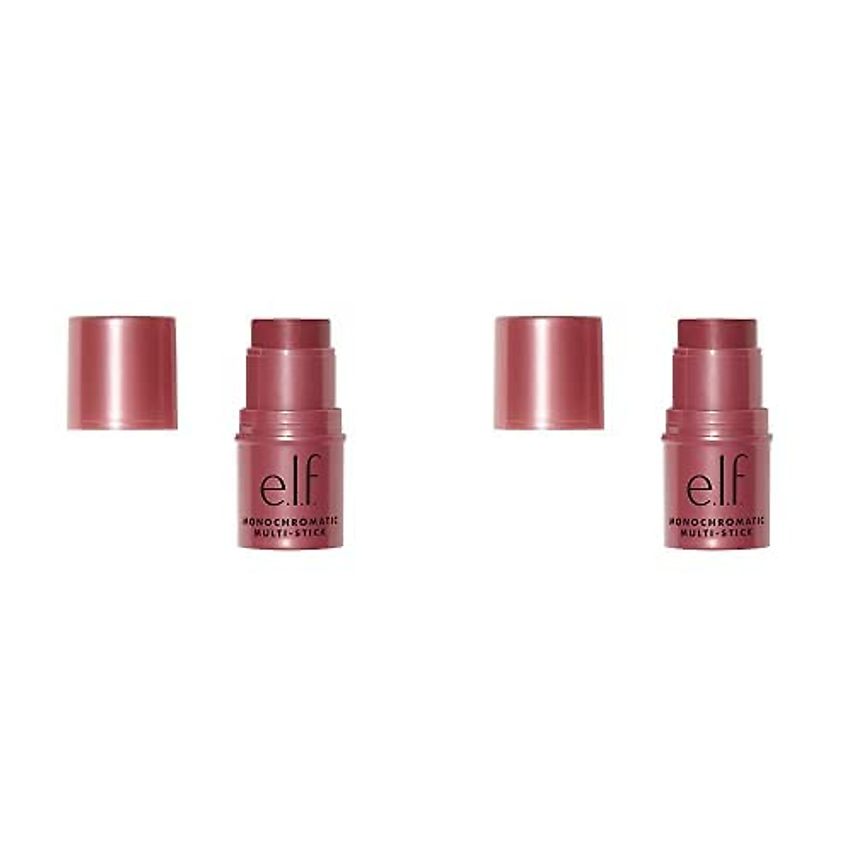 e.l.f. Monochromatic Multi Stick, Luxuriously Creamy & Blendable Color, For Eyes, Lips & Cheeks, Luminous Berry, 0.155 Oz (4.4g) (Pack of 2)
