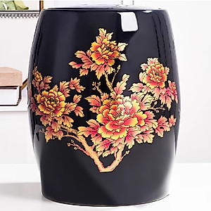 Ceramic Rice Storage Container 5KG/10KG/15KG/25KG Airtight Rice Dispenser with Lid Cereal Containers Large Rice Jar for Rice Noodles Snacks(Red,10KG)