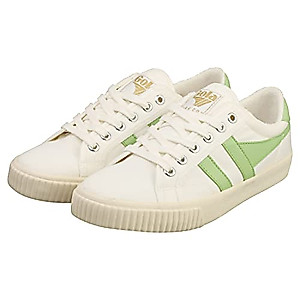 Gola Women's Tennis-Mark Cox Sneaker, Off-White/Patina Green, 7