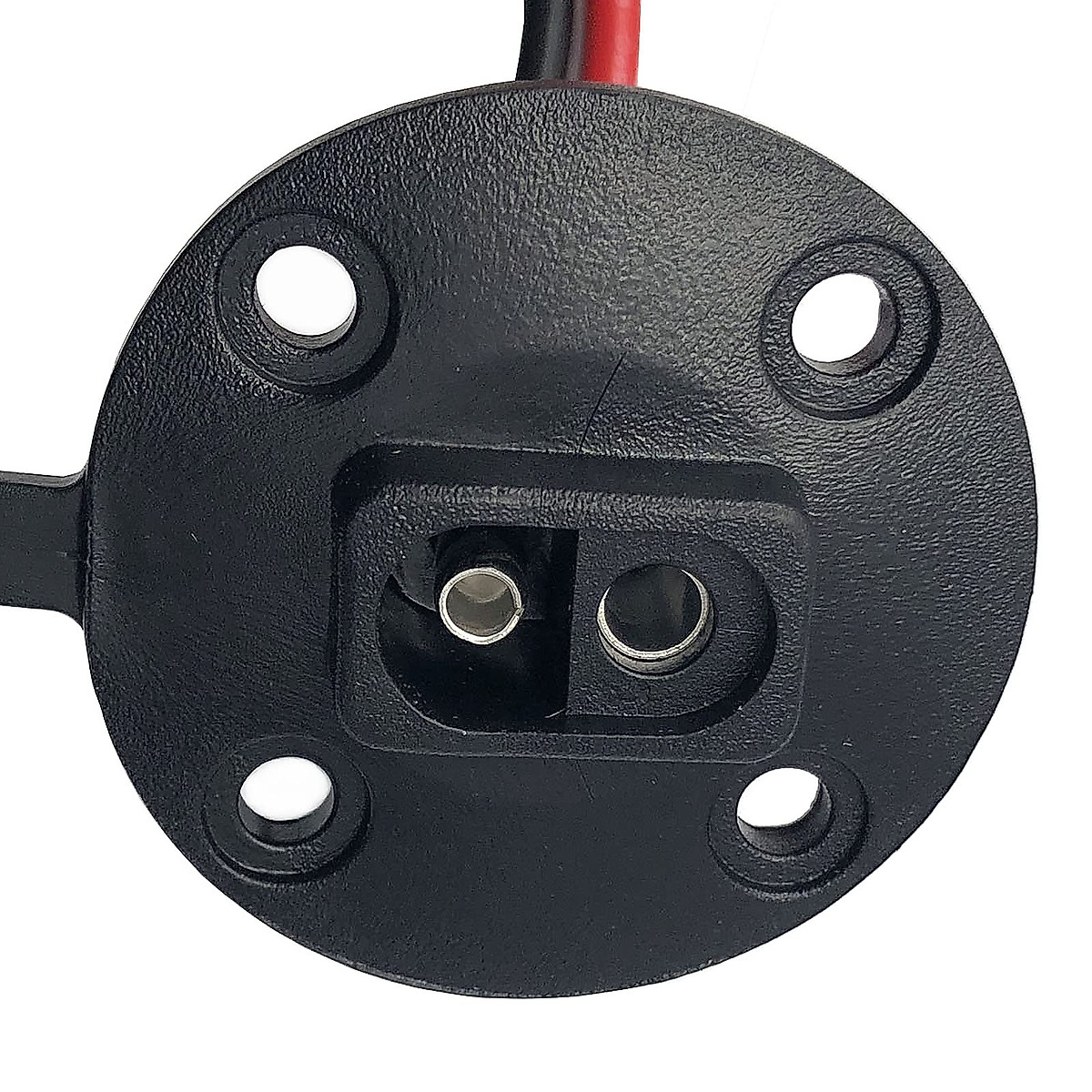 FainWan 2pcs SAE Power Socket Sidewall Port, Weatherproof SAE Quick Connect Solar Panel Mount Universal Flush-Mountable Connector, 12AWG SAE Cable with 8 Screws for Solar Generator Battery Charger