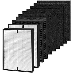 CERO 3000 Replacement Filter for 3000 3000M 3000Pro 2 Filters, 2 Activated Carbon, 6 Extra Carbon Pre-Filters