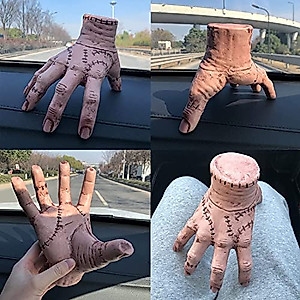Cafele Wednesday Thing Hand Addams Family Decorations,Action Figure Hand Gothic Addams Family Figurine Latex Hand Model Funny Cosplay Photo Props,Scary Props Decorations