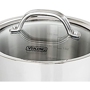 Viking Culinary Contemporary 3-Ply Stainless Steel Cookware Set, 10 Piece, Dishwasher, Oven Safe, Works on All Cooktops including Induction