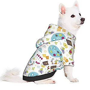 Happy Traditional Jewish Passover Dog Wear Hoodies for Small Pets Costume Cosplay Clothes Puppy Warm Coat XX-Large