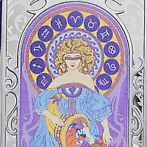 2021 28.28 g Cameroon Proof Silver Bar Tarot X. Fortune Colored Coin (in Capsule) with an Original Certificate of Authenticity 1000 CFA franc PF