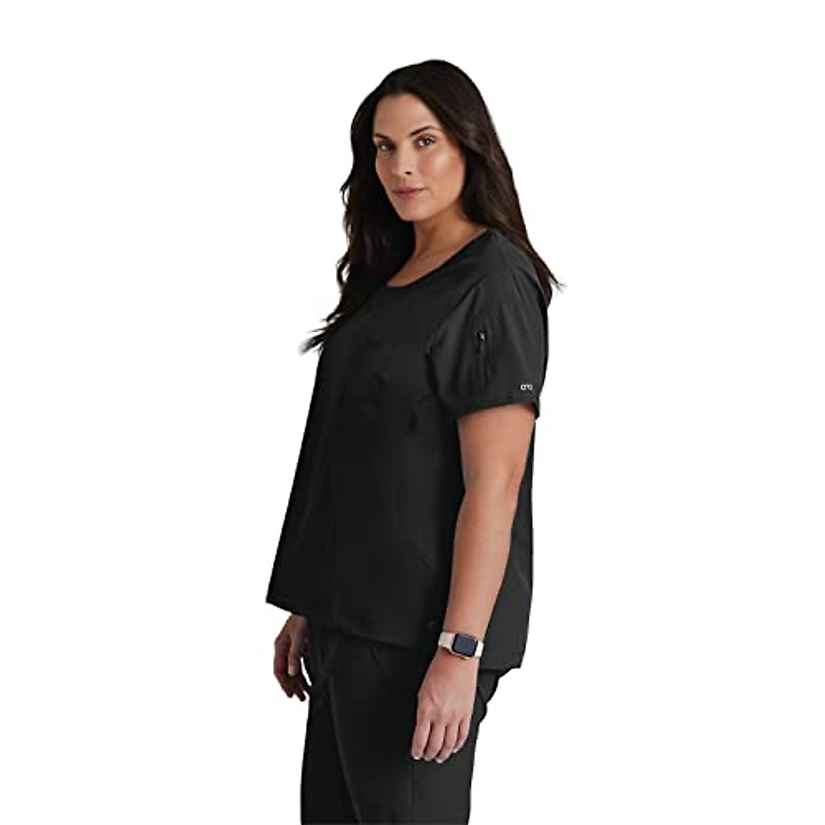 BARCO One BOT142 Women's Uplift Scrub Top Black 2XL