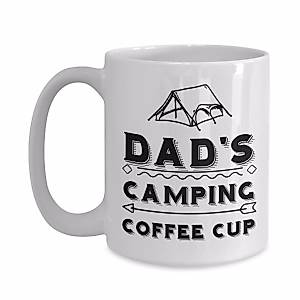 Camper Dad Mug - Dad's Camping - Large Father Coffee Cup - Birthday Anniversary Christmas Gift Stocking Stuffer - Camper Dad Husband Brother Uncle Soon-to-be Dad Co-worker Men