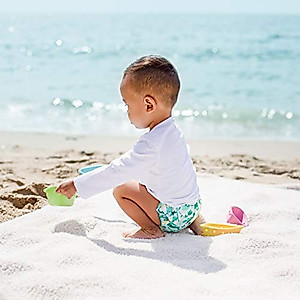 i Play Boys Reusable Absorbent Baby Swim Diapers Green Tropical Jungle 4T