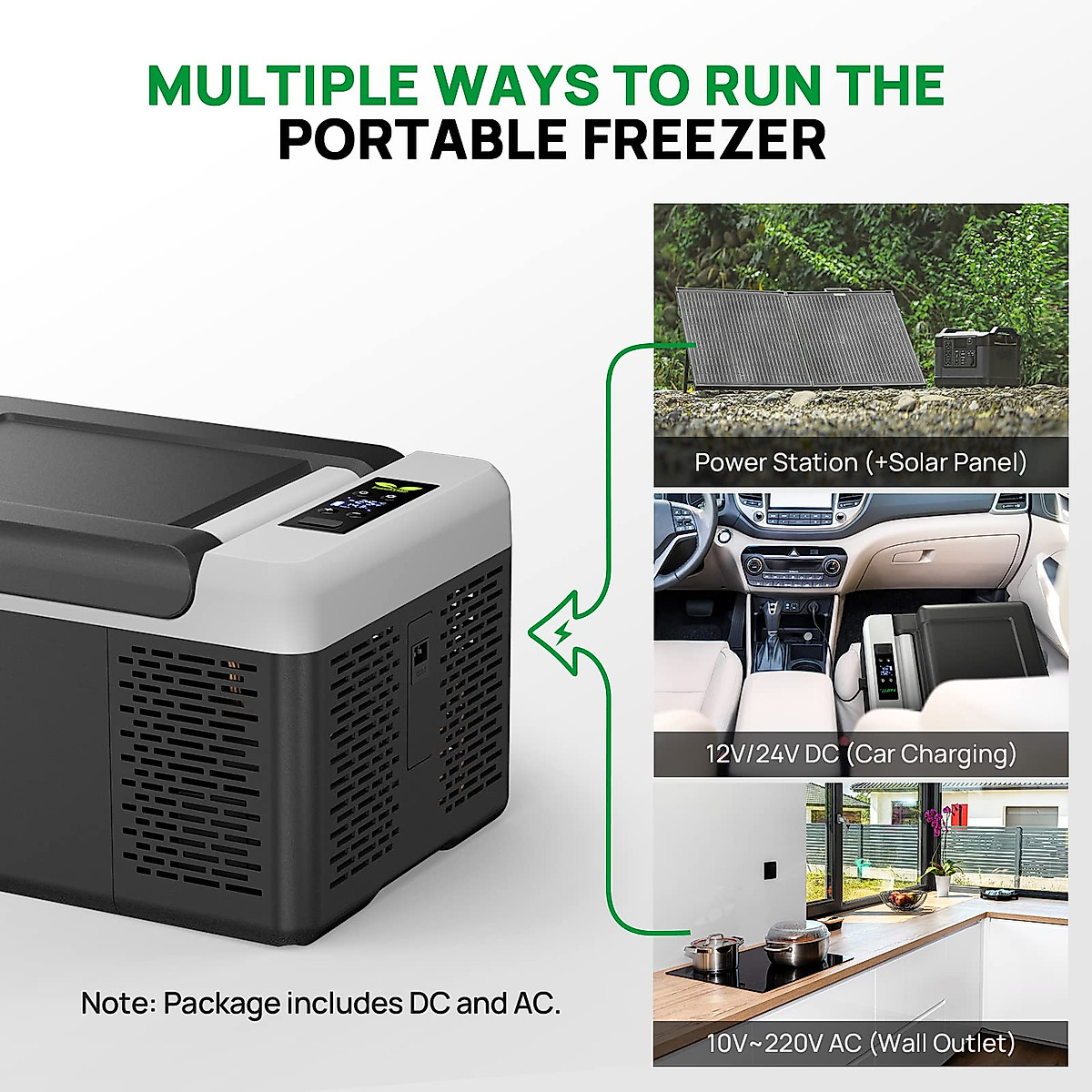 F40C4TMP Bundle - 2 items 10 Quart Portable Refrigerator and Insulated Protective Cover