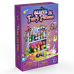 Alritz Fairy Polyjuice Potion Kits for Kids, 20 Bottles Magic DIY Mixies Potions, Halloween Decorations Creative Crafts Toys for Girls 6 7 8 9 10
