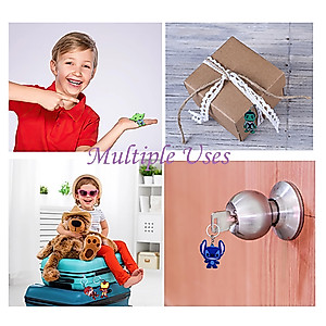 HUANGQH 20PCS funny cartoon keychains，tags Goodie Bag Stuffer Christmas gifts and holiday charms