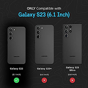 Pelican Ranger - Samsung Galaxy S23 Case [6.1"] [15ft MIL-STD Drop Protection] [Wireless Charging] Protective Phone Case for Samsung Galaxy S23 - Slim, Rugged Cover w/Anti Scratch Technology - Black