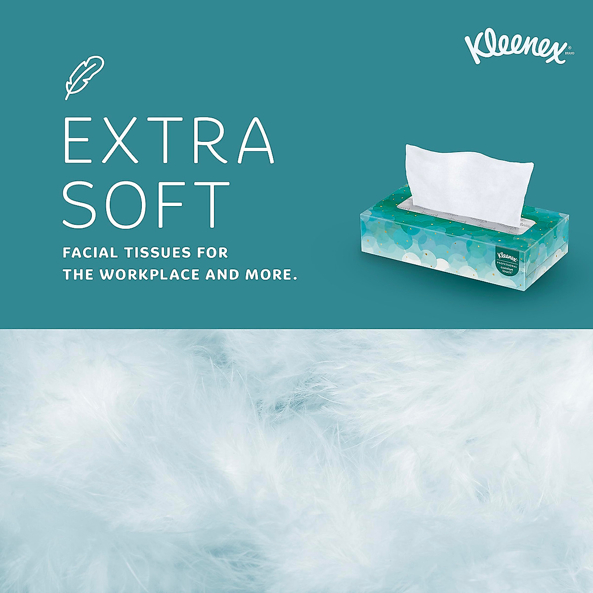 Kleenex Professional Facial Tissue for Business (21400), Flat Tissue Boxes, 36 Boxes / Case, 100 Tissues / Box, 3,600 Tissues / Case
