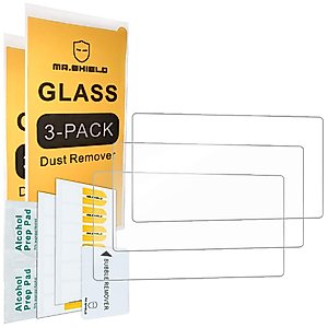 Mr.Shield [3-PACK] Designed For Nintendo Switch Lite [Tempered Glass] Screen Protector [0.3mm Ultra Thin 9H Hardness 2.5D Round Edge] with Lifetime Replacement