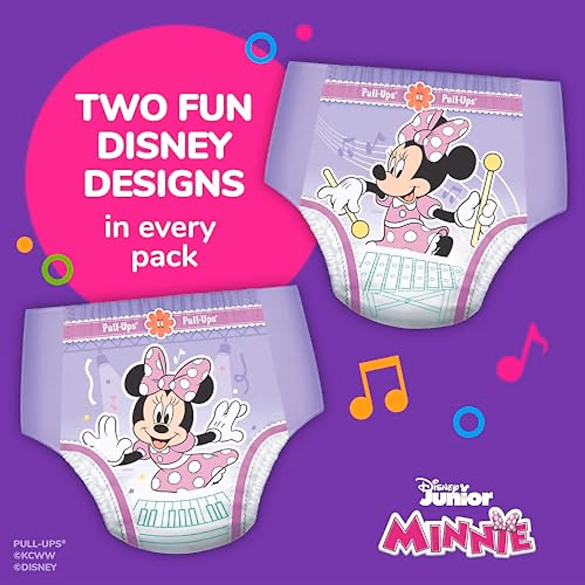 Pull-Ups Girls' Potty Training Pants, Size 3T-4T Training Underwear (32-40 lbs), 84 Count