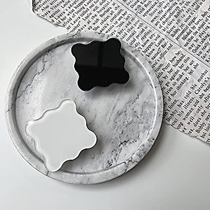 ONLYOU GRIPTOK Phone Grip Korean Grip Tok Unique Interesting Design Simple Cute Stylish Phone Stand Drop Prevention Women's Men's Women's Men's Black