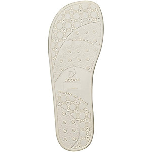 Acorn Women's Spa Thong Slippers with Cloud Contour Comfort - Arch Support and Plush Fluffy Terry Lining, Perfect for Beach, Camping, Poolside, or Bathroom Wear, Periwinkle, 6.5 - 7.5