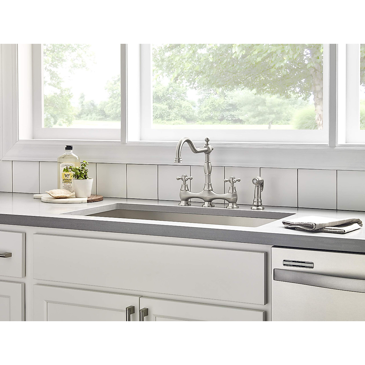 Gerber D404457SS Kitchen Faucet, Stainless Steel