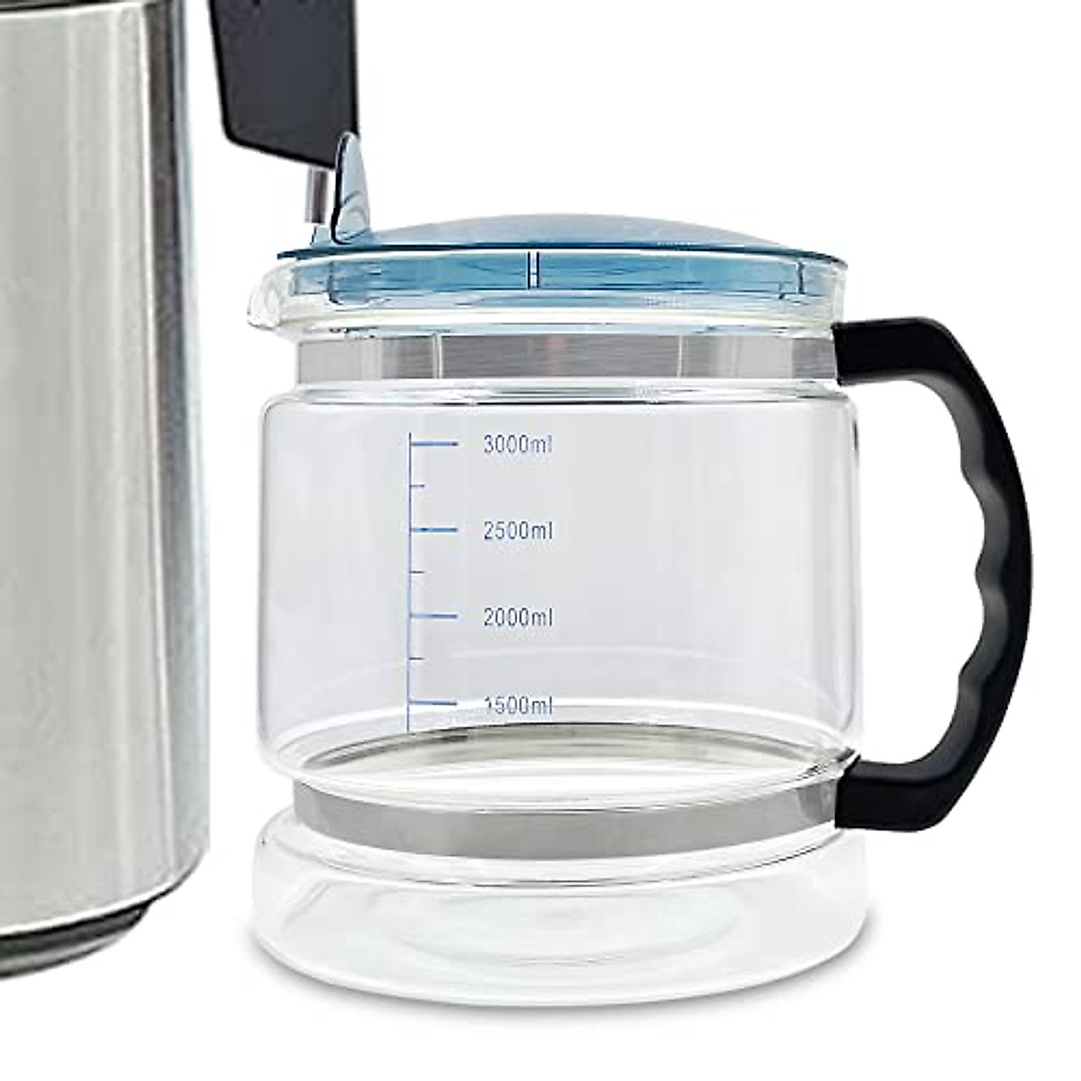 Shurex 1 Gallon/ 4L Glass Carafe for Countertop Distiller, Replacement Collection Bottle Water Container for Megahome, CO-Z, VEVOR, Mophorn, and Other Most brands 4L/1 Gallon distillers (Glass)