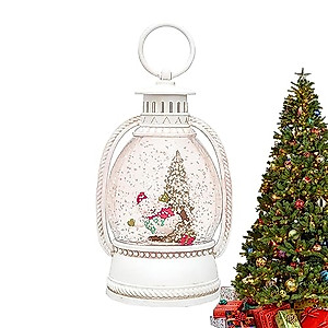 Snow Scene Lamp - Christmas Lanterns Snow Globes,Built-in Light-up Design Christmas Lanterns, Snowman Christmas Decorations for Children Gifts Buogint